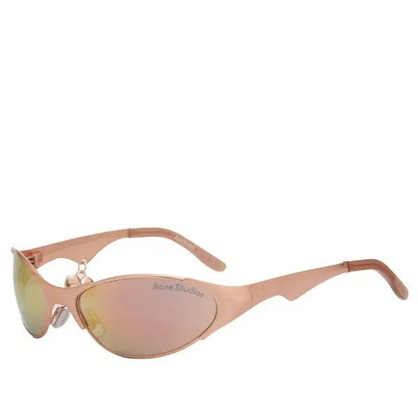 Acne Studios 90s Oval Sunglasses - Rose Copper