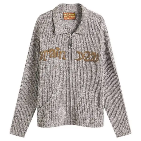 BRAIN DEAD Rib Knit Cardigan