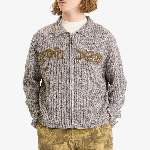 BRAIN DEAD Rib Knit Cardigan