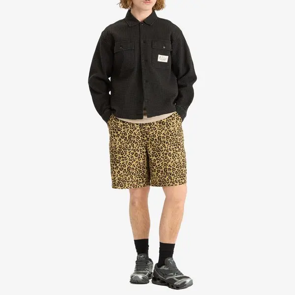 BRAIN DEAD Twill Climber Shorts - Leopard