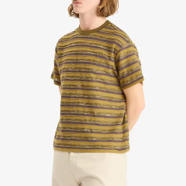 BRAIN DEAD Casey Striped T-shirt