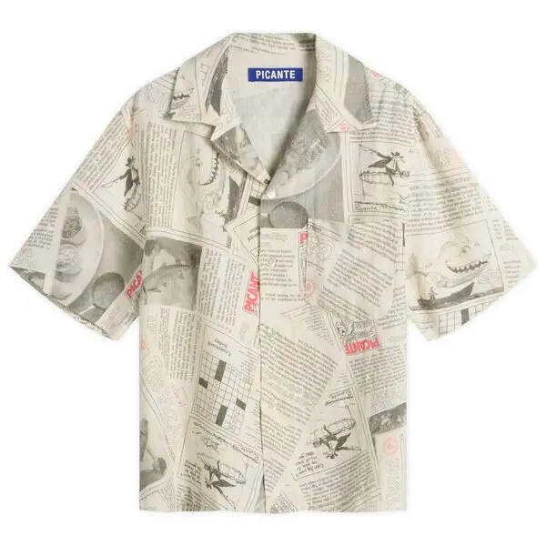 PICANTE X Headline Printed Linen Shirt