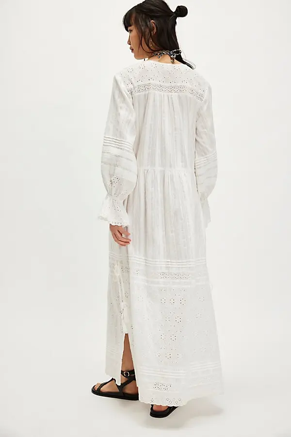 Spell X Fp Whimsy Garden Lace Gown In Moonflower - 75% Off | Editorialist