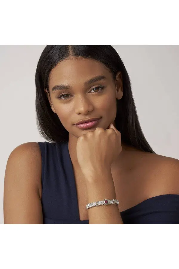 Lagos Rittenhouse Rhodolite Garnet Caviar Bracelet