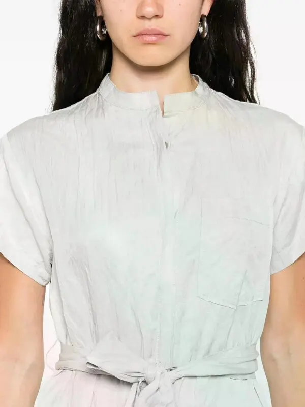 FORTE_FORTE Crinkle-finish Midi Dress