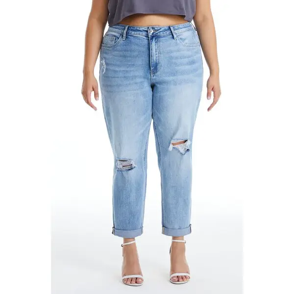 BAYEAS High Rise Relaxed Boyfriend Jeans