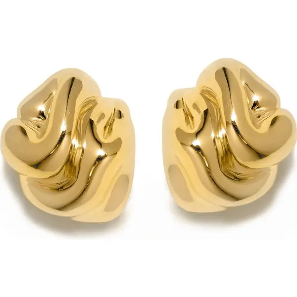 Completedworks Sculptural Stud Earrings - 18ct Gold Plated