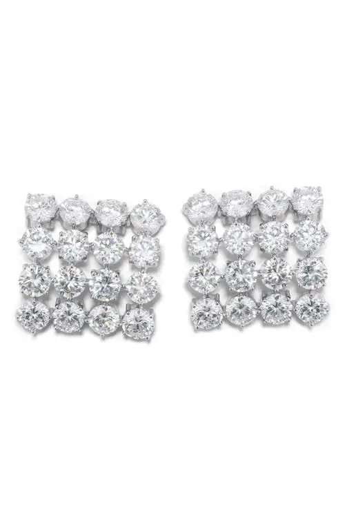 Completedworks Cubic Zirconia Stud Earrings - Rhodium