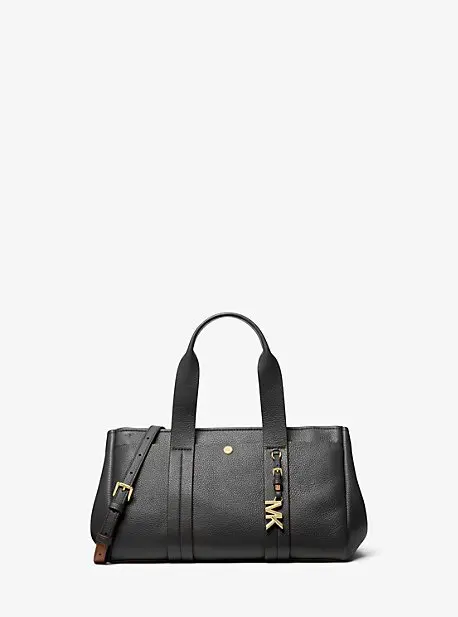 Michael Kors Small Pebbled Leather Satchel - Black