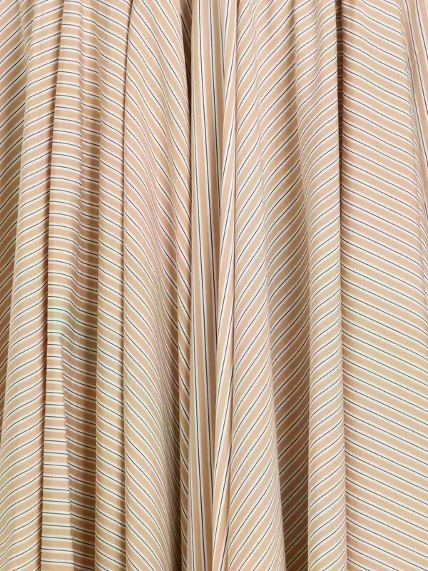 PATOU Printed Organic Cotton Maxi Skirt - Neutrals