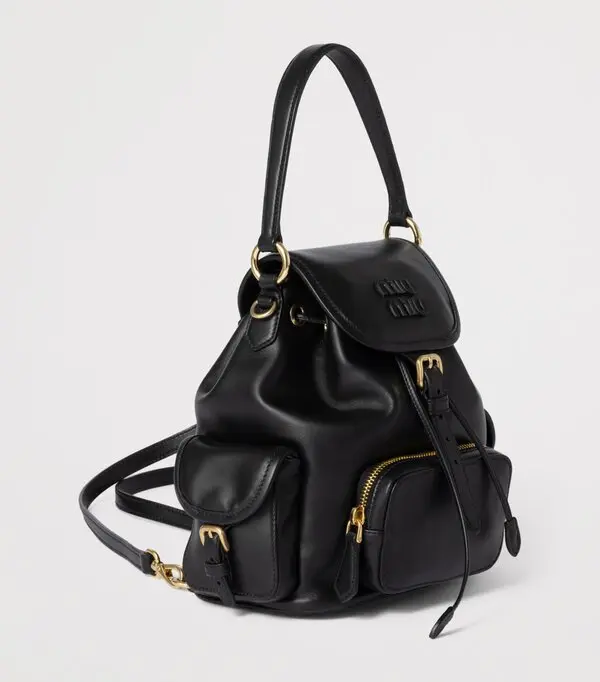 Miu Miu Leather Backpack