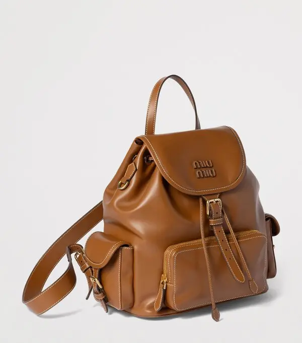 Miu Miu Leather Backpack