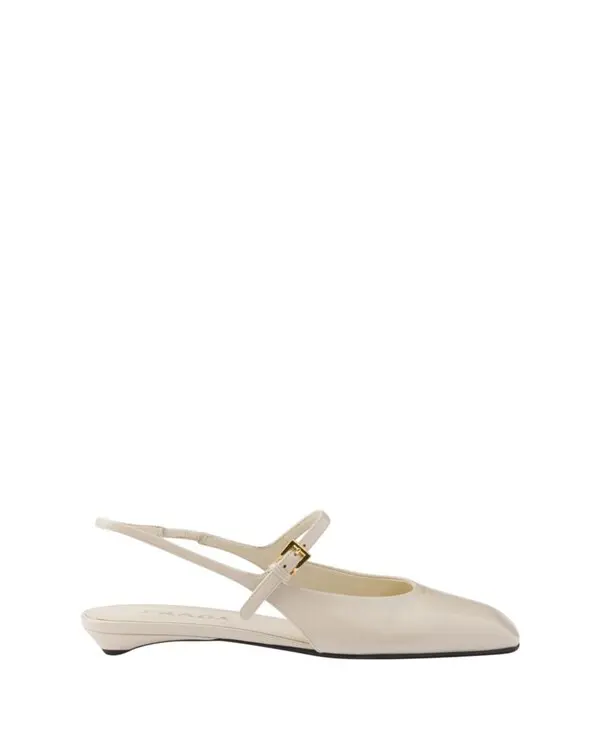 Prada Patent Leather Slingback Ballerinas