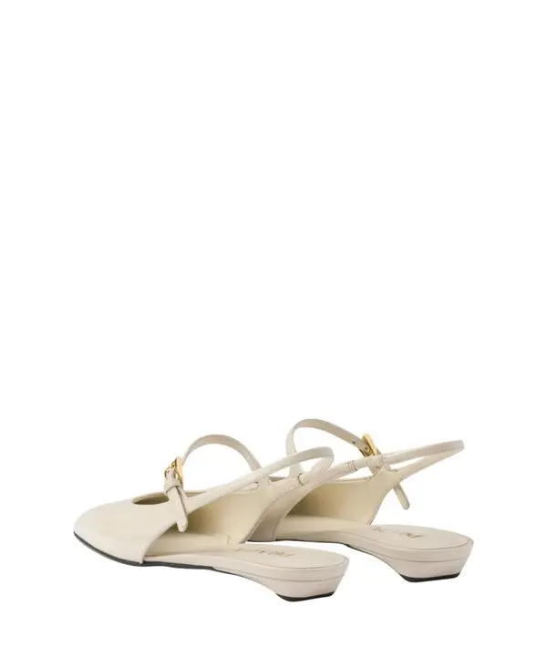 Prada Patent Leather Slingback Ballerinas