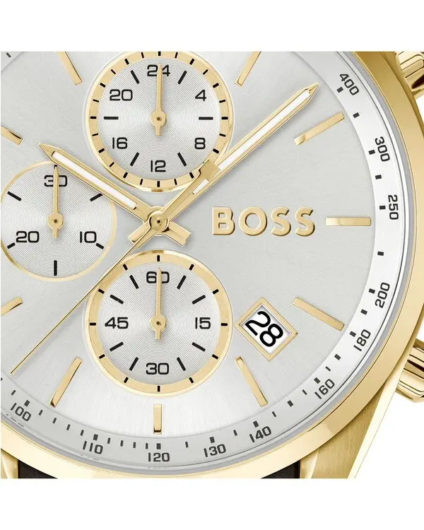 Hugo Boss Grand Prix 44 Chronograph, 44mm - Silver/black