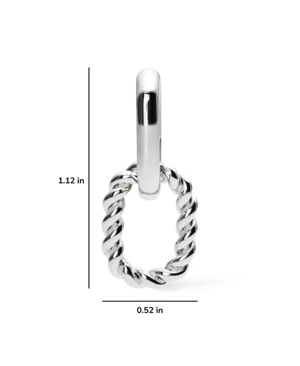 ANA LUISA Double Hoop Earrings - Silver