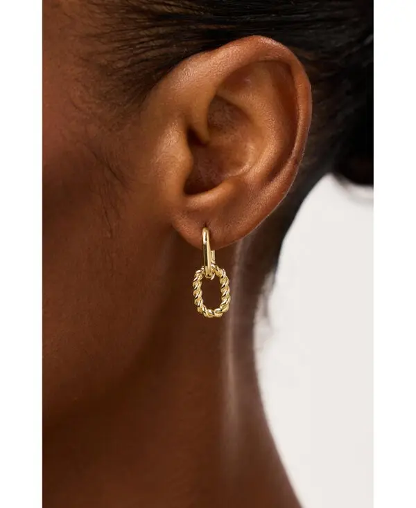 ANA LUISA Ash Double Mini Drop Earrings - Gold