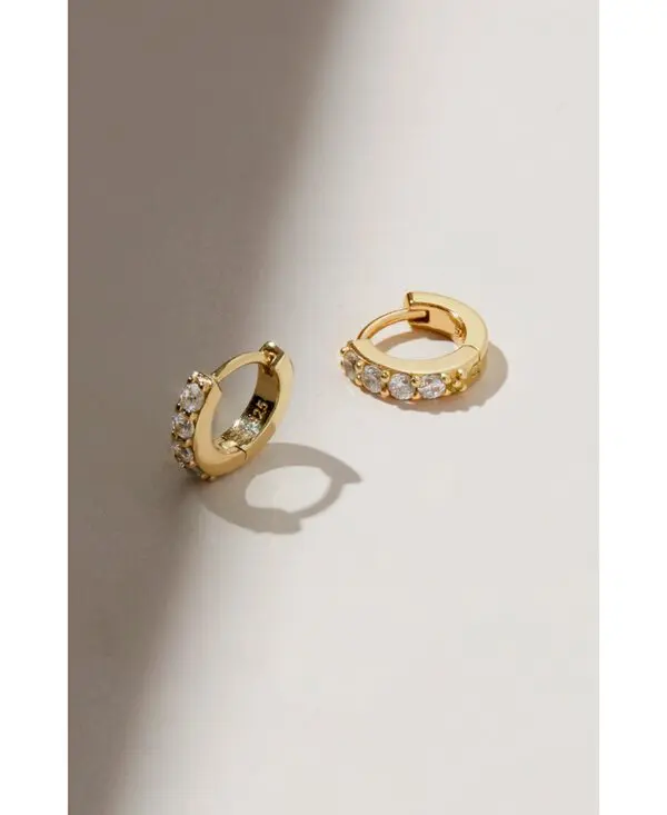 ANA LUISA Suzanne Huggie Hoop Earrings - Gold