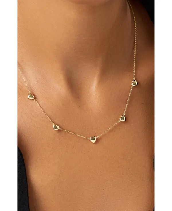 ANA LUISA Lev Mini Station Heart Necklace