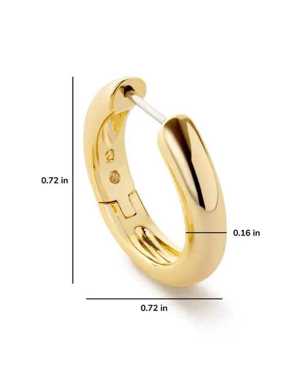 ANA LUISA Giulia Medium Hoop Earrings - Gold