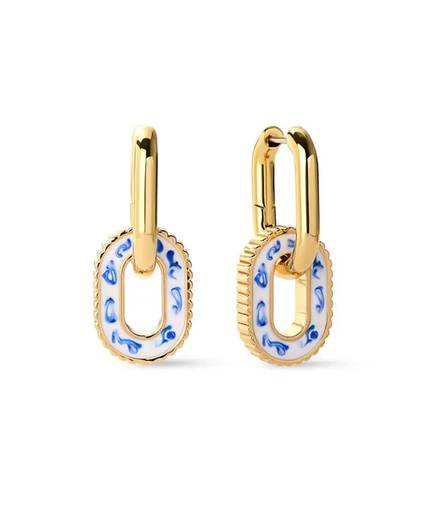 ANA LUISA Double Two Tone Hoop Earrings - Gold - Gold