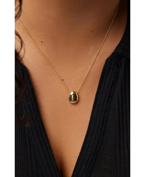 ANA LUISA Pendant Pebble Mini Necklace - Gold