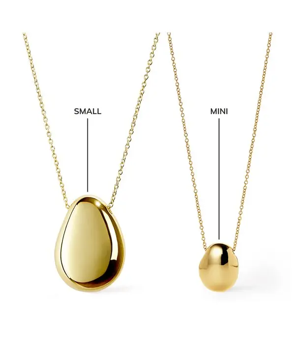 ANA LUISA Pendant Pebble Mini Necklace - Gold