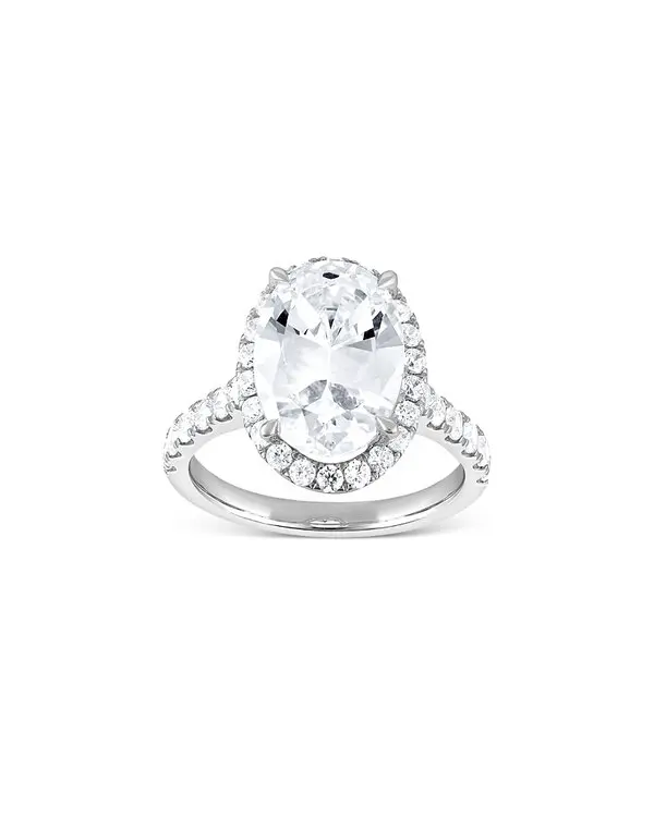 Bloomingdale'S 18k Gold 5.0 Tcw Lab Grown Diamond Engagement Ring - White