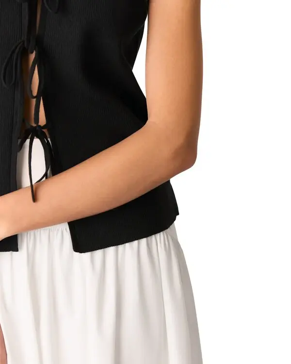 Whistles Tie Front Detail Top