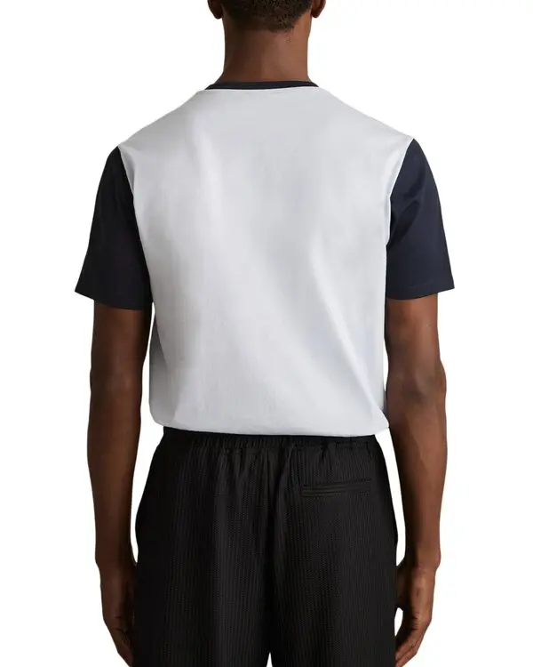 REISS Mercerized Color Blocked Tee