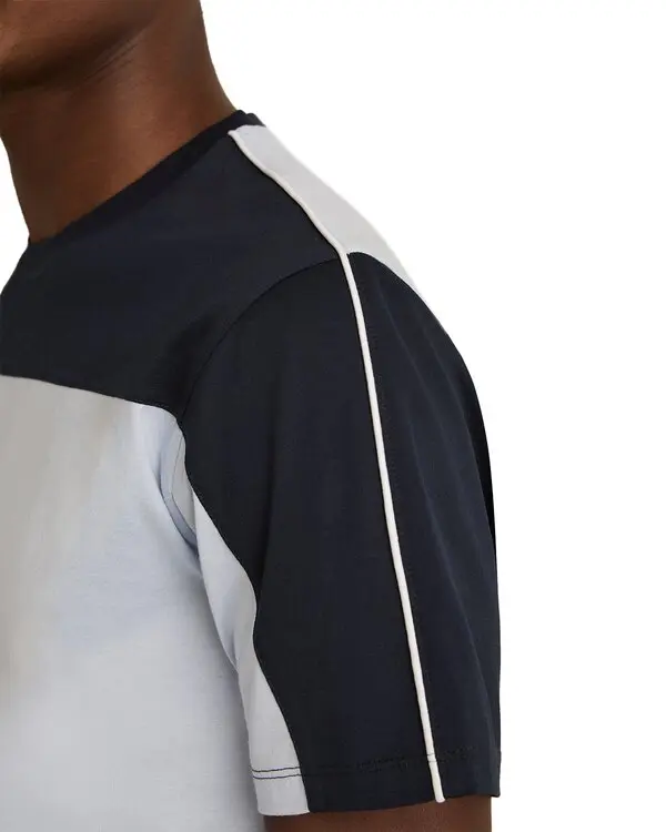 REISS Mercerized Color Blocked Tee