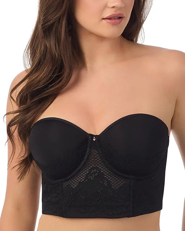 Le Mystère Lace Allure Convertible Bustier - Black
