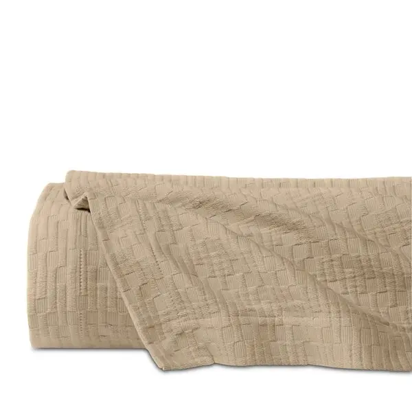SFERRA Lecce Textured Coverlet, King - Sand