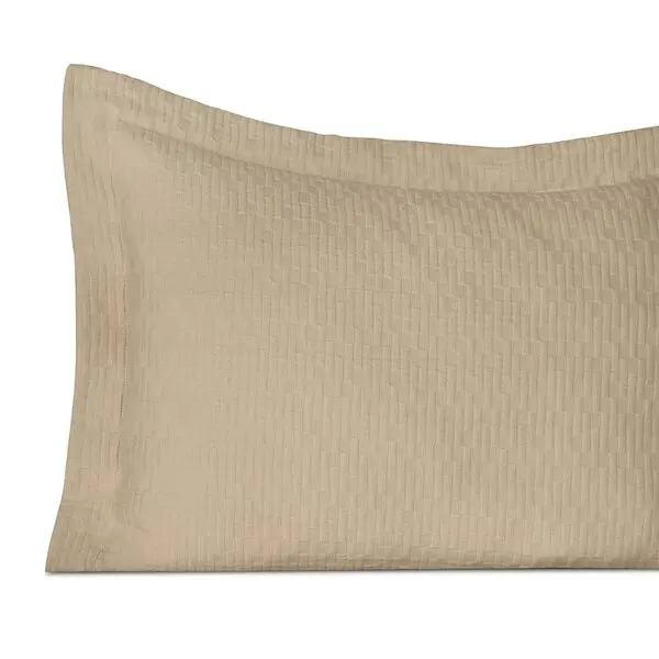 SFERRA Lecce Textured Sham, Super Euro - Sand