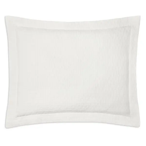 SFERRA Lecce Textured Sham, Standard - Oyster