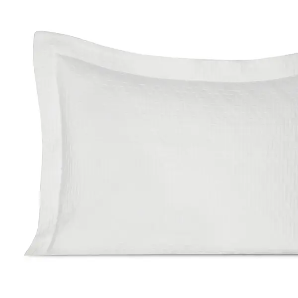 SFERRA Lecce Textured Sham, Standard - White