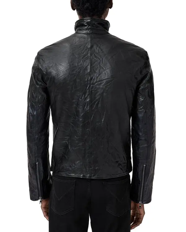 John Varvatos Ansel Crinkle Leather Jacket