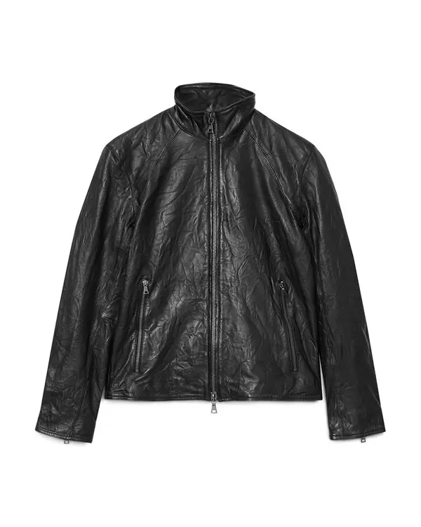 John Varvatos Ansel Crinkle Leather Jacket