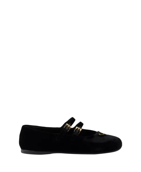 Prada Velvet Ballerinas