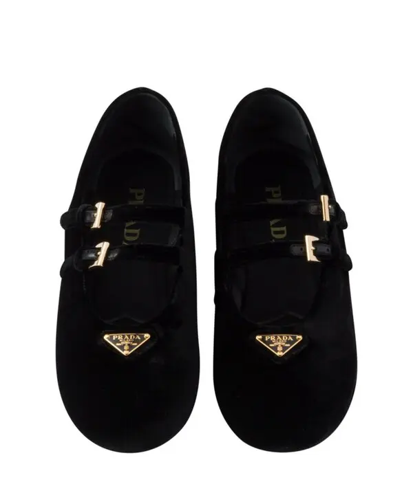 Prada Velvet Ballerinas