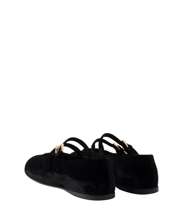 Prada Velvet Ballerinas