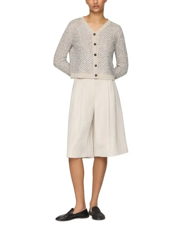 Lafayette 148 New York Button-front Cardigan