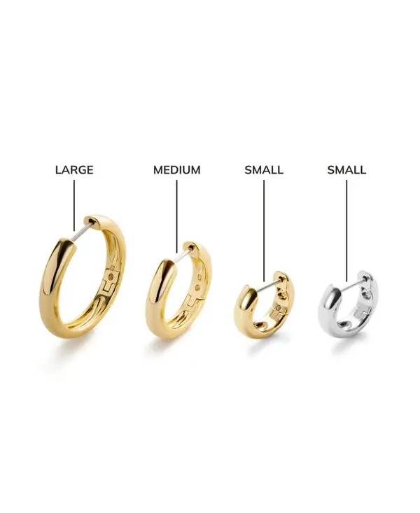 ANA LUISA Giulia Bold Huggie Hoop Earrings - Gold