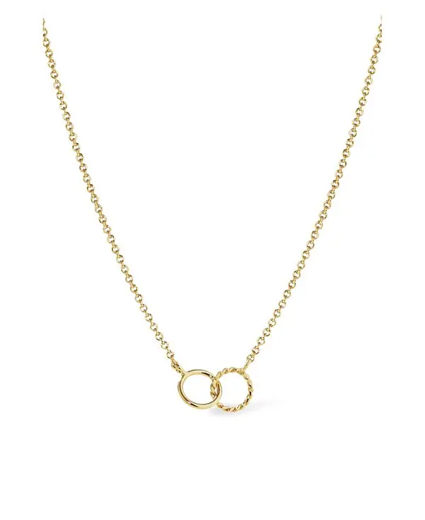 ANA LUISA Sam Interlocking Circles Necklace - Gold