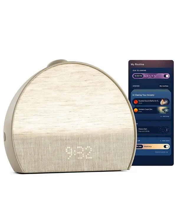 HATCH, INC. Restore 3 Smart Sunrise Alarm Clock Sound Machine Screen-free Bedroom Sleep Guide - Greige