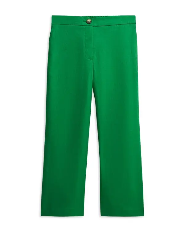 HOBBS LONDON Lillie Linen Cropped Kick Flare Pants