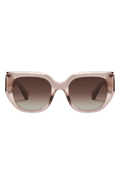 Quay Busy Busy 53mm Square Sunglasses - Doe/ Brown