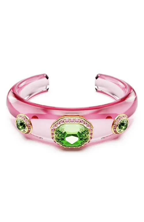 SWAROVSKI Dulcis Cuff Bracelet - Pink/green Multi
