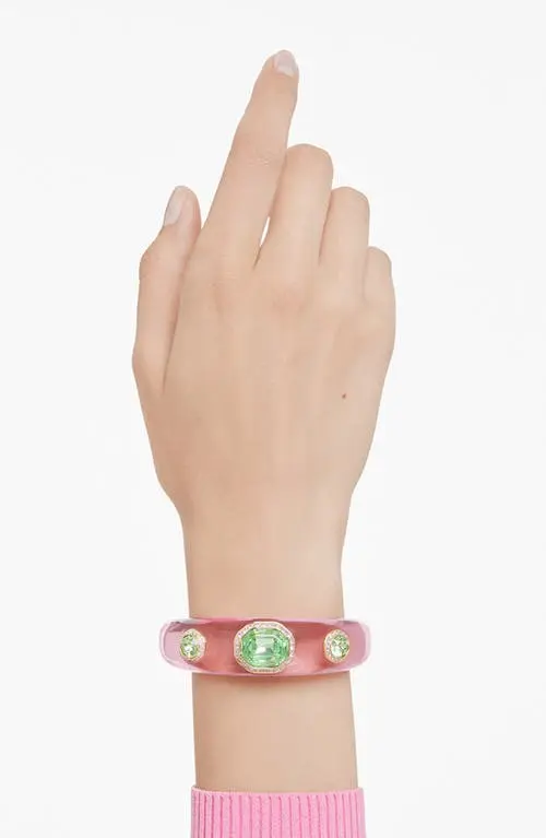 SWAROVSKI Dulcis Cuff Bracelet - Pink/green Multi