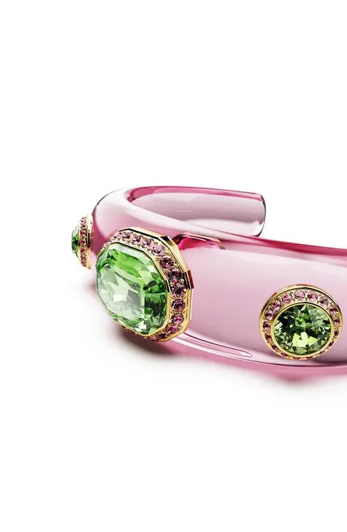 SWAROVSKI Dulcis Cuff Bracelet - Pink/green Multi
